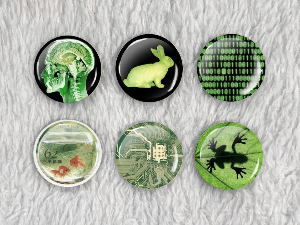 Neon Green Digital Aesthetic Bundle 1.5" Pinback Buttons - Etsy