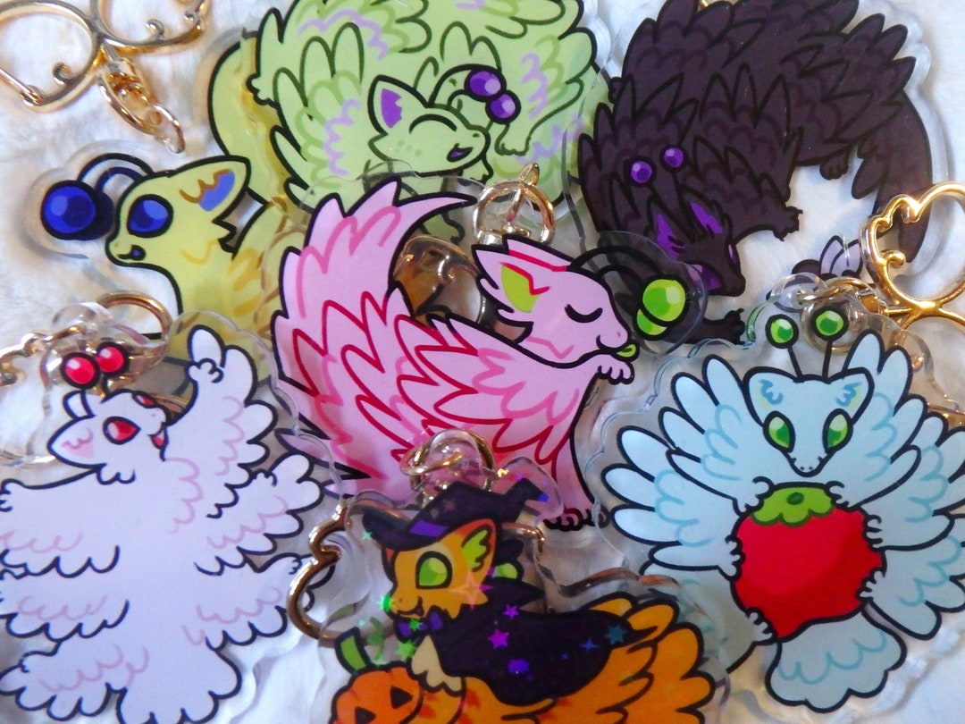 Cute Creature Acrylic Charm Keychain, Randomized Gacha, 2.5" - Etsy