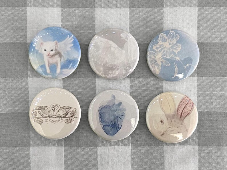 Angel Kitty Aesthetic Bundle 1.5" Pinback Buttons - Etsy