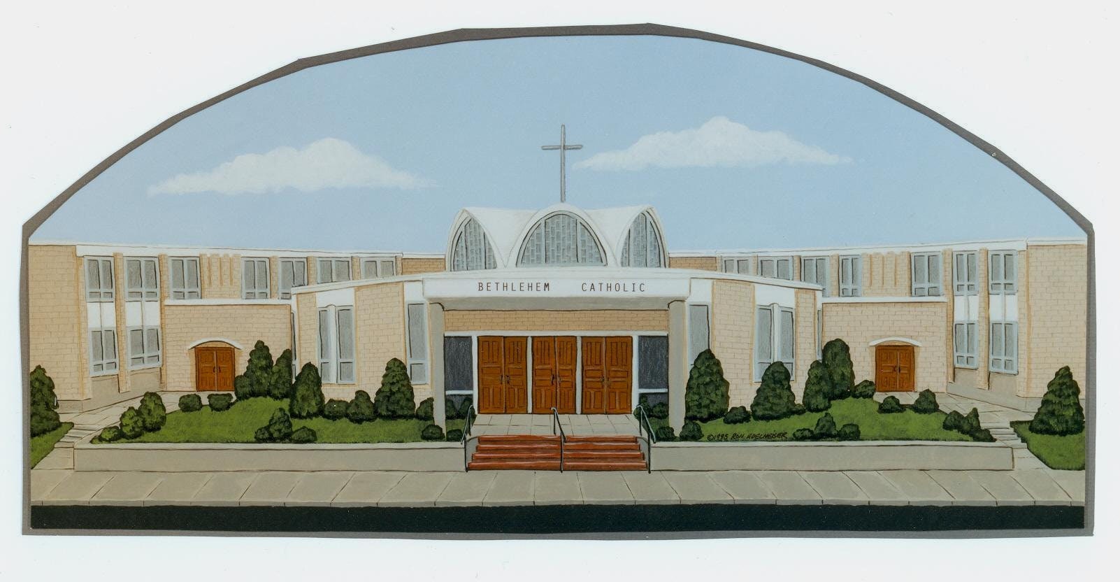 Bethlehem Catholic High School Replica Bethlehem, Pa - Etsy