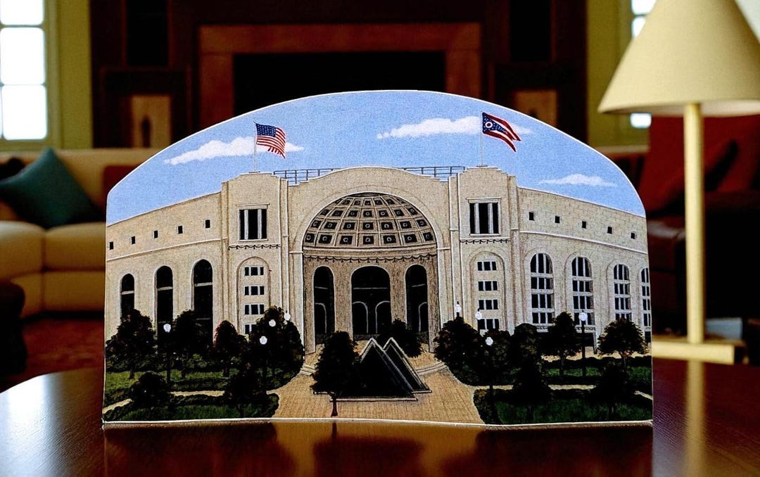 Ohio State University Stadium Replica Buckeyes Shelf Sitter Replica - Etsy