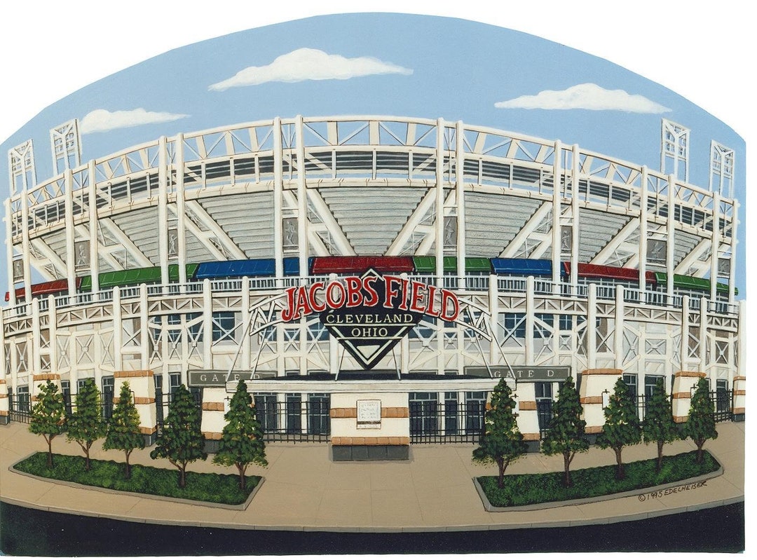 Jacobs Field Stadium Replica Cleveland Indians Shelf Sitter - Etsy