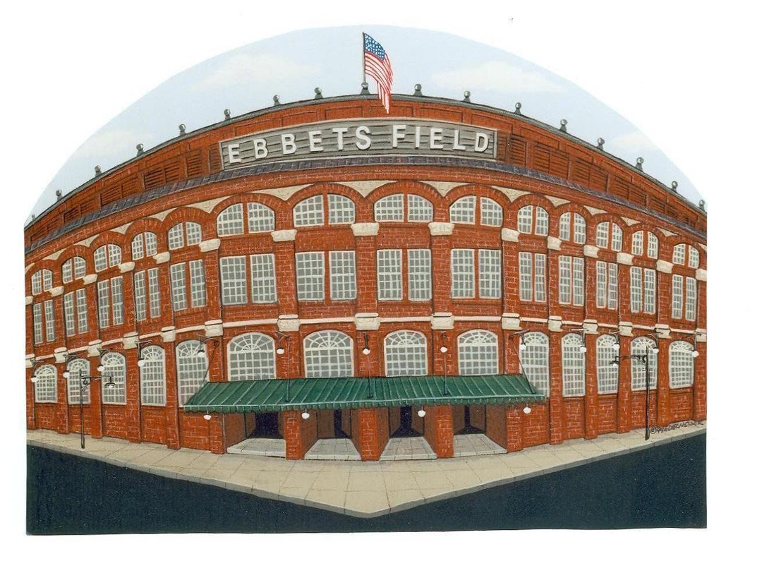 Ebbets Field Stadium Replica, Former Home of Brooklyn Dodgers Shelf ...