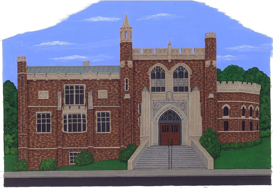 Linderman Library Replica Lehigh University Bethlehem, PA Shelf Sitter ...