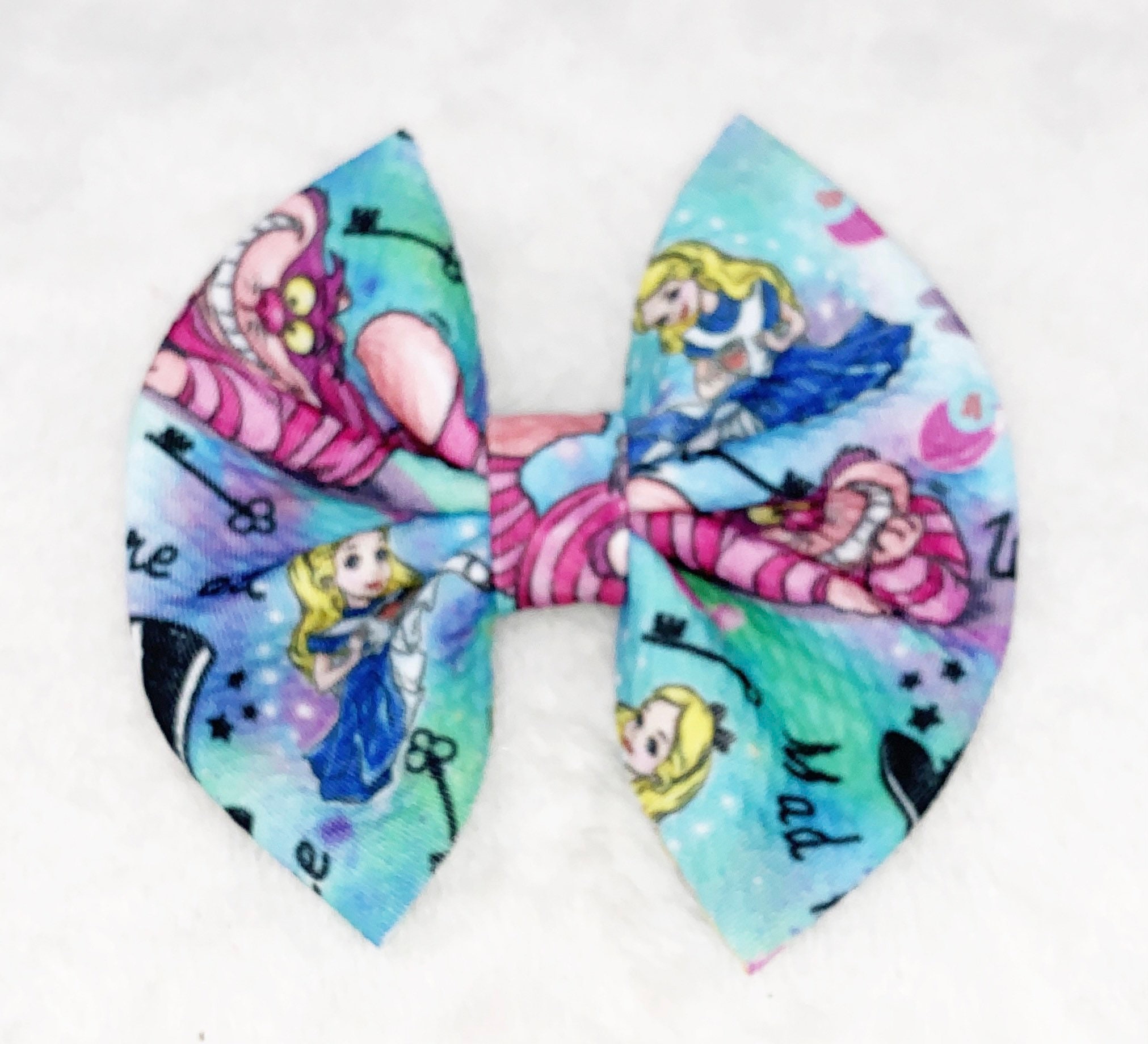 Alice and Wonderland Hair Bow - Etsy UK