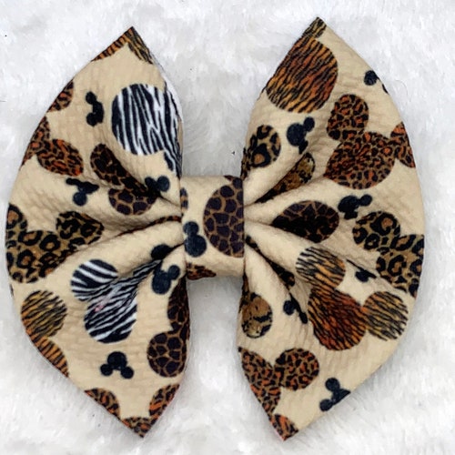 Mouse Pigtail Hair Bows Red Mouse Hair Bow Red Mouse - Etsy