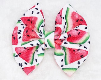 Watermelon Hair Bow | Etsy