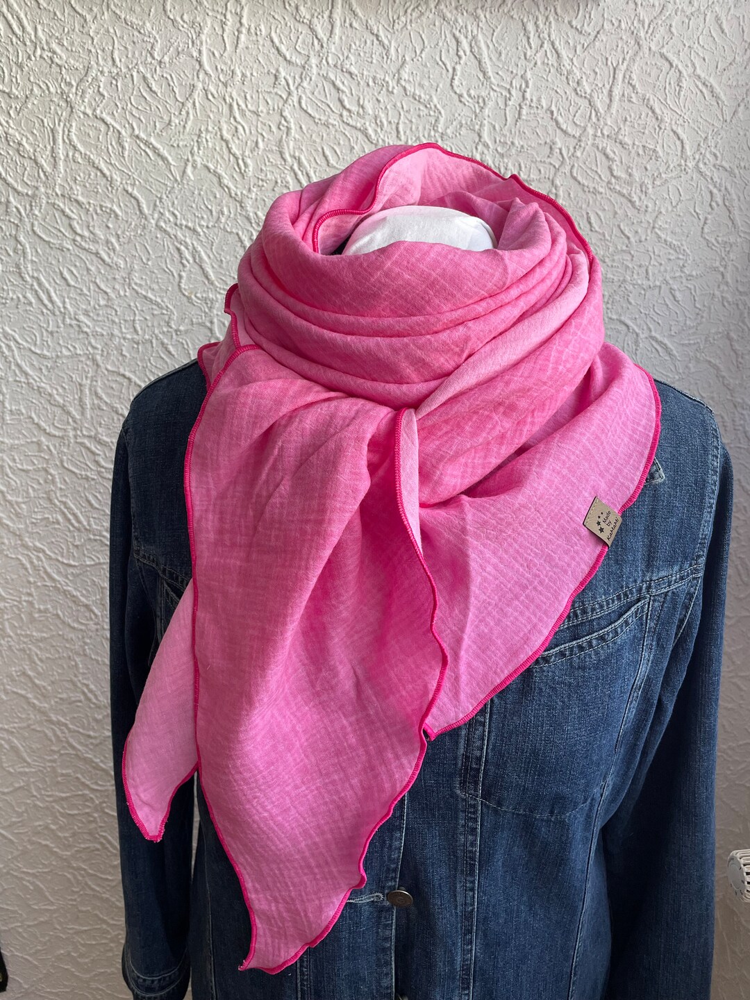Muslin Triangular Cloth Women's Wrap Scarf XXL, Single-layer - Etsy