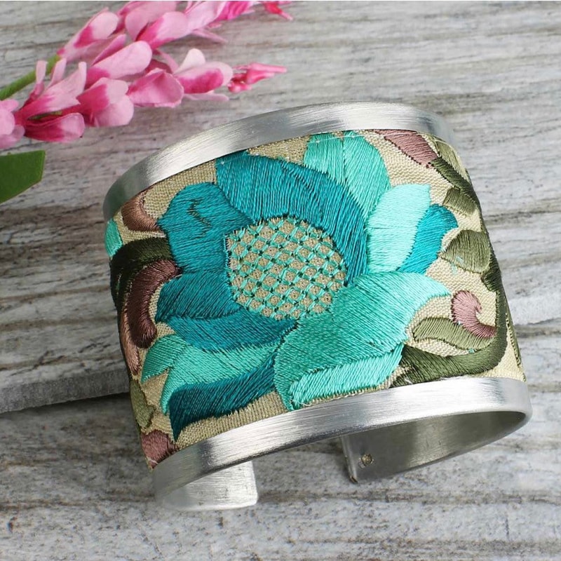 Bead Embroidery Cuff - Etsy