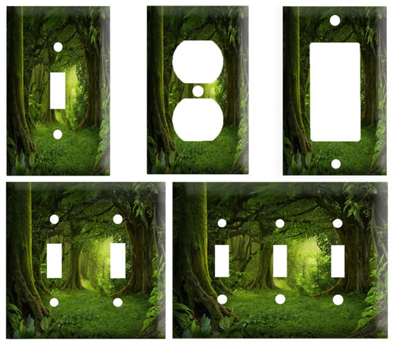 Fantasy Forest | Decorative Light Switch Cover Plate, Single Toggle ...