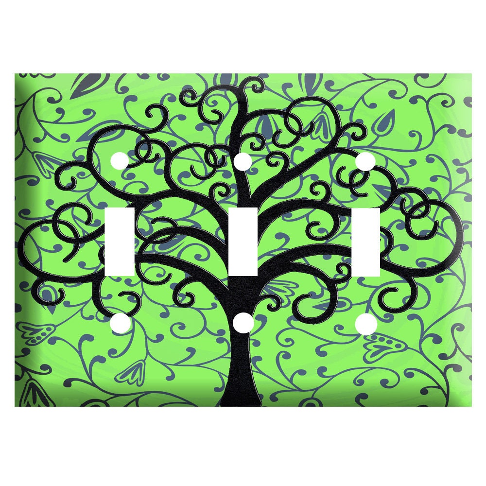 Tree of Life Vines Green Decorative Light Switch Cover Plate - Etsy