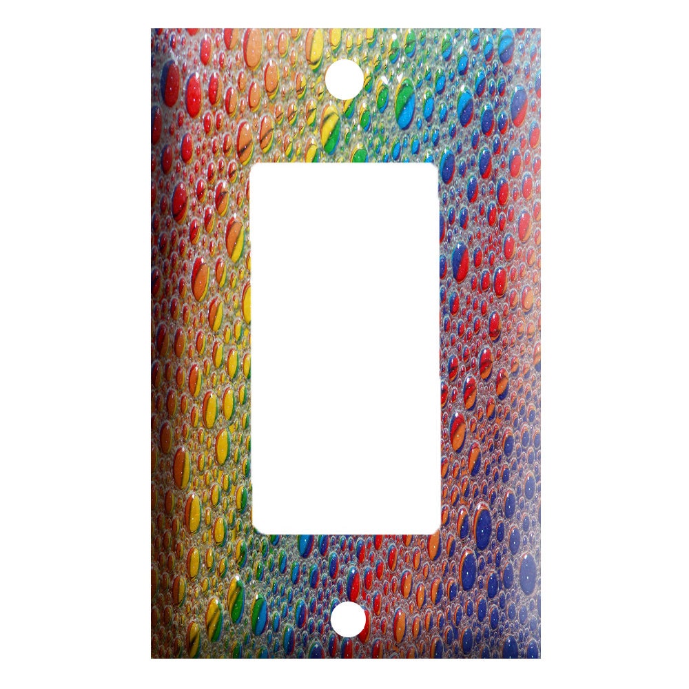 Rainbow water bubble Decorative Plastic Light Switch Cover | Etsy