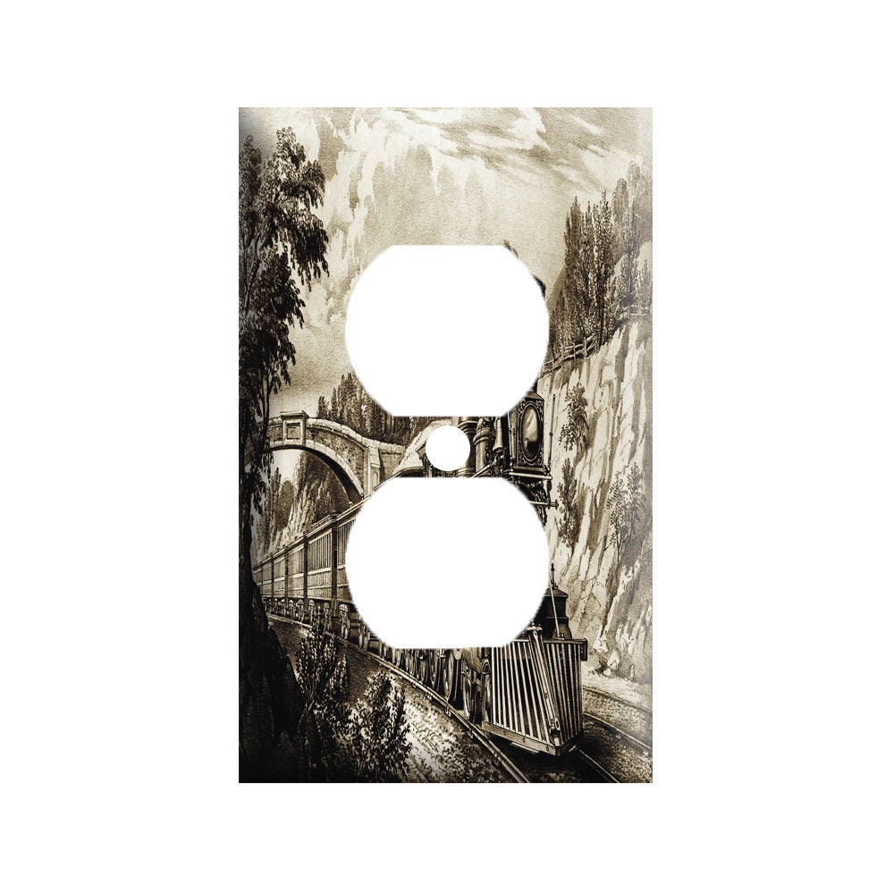 Steam Train Locomotive Design | Decorative Light Switch Cover Plate ...
