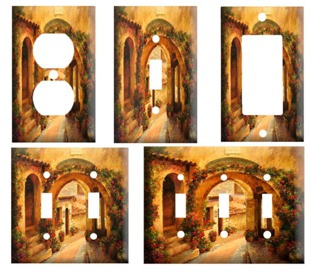 Tuscan Villa Decorative Plastic Light Switch Cover Plate – Single ...