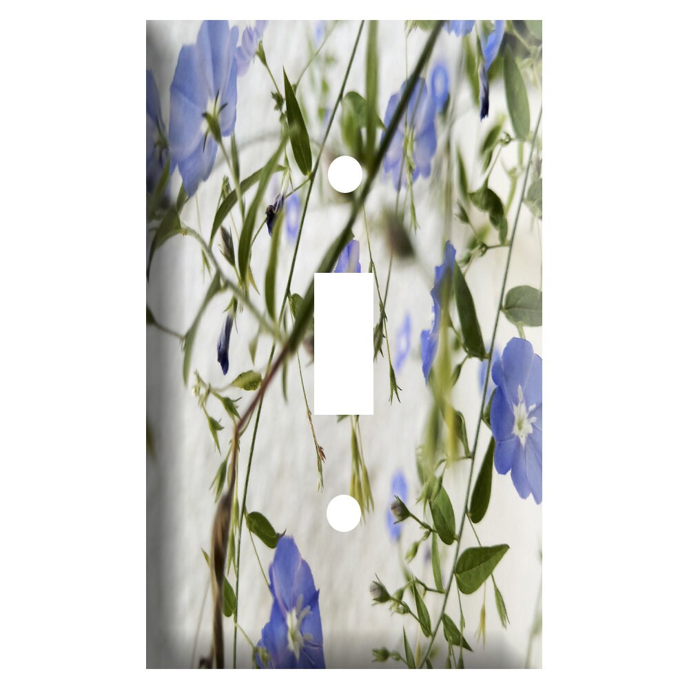 Flower violet design Decorative Plastic Light Switch Cover | Etsy