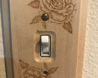 Handmade Engraved Single Light Switch Cover Plate Dragon and | Etsy