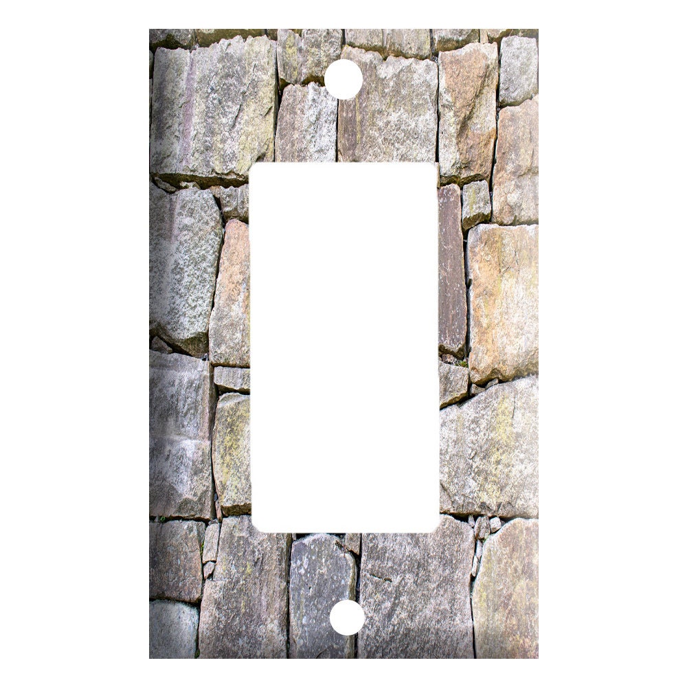 Stone Wall Design Decorative Plastic Light Switch Cover | Etsy