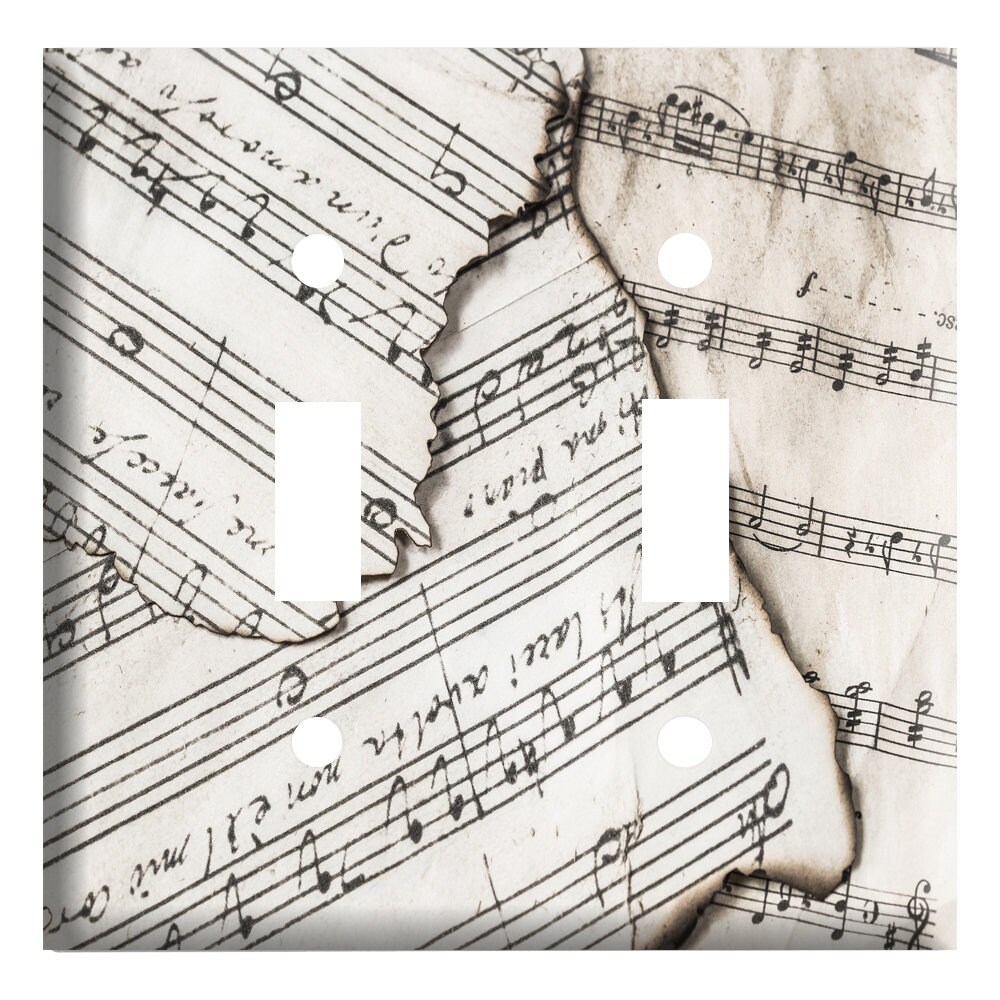 Ripped Paper Sheet Music Art Decorative Light Switch Cover | Etsy