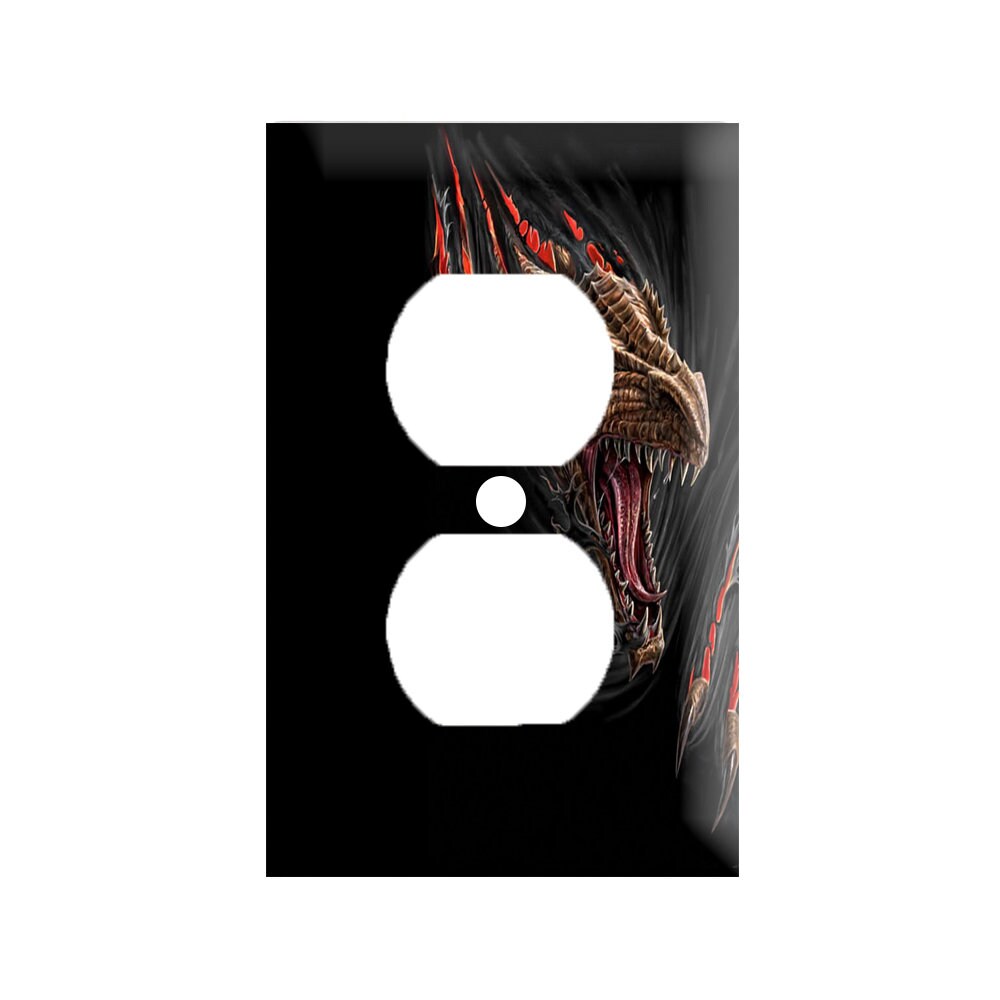 Dragon Ripping Through Decorative Light Switch Cover Plate - Etsy