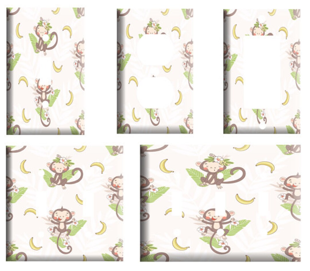 Happy Monkey Design, Decorative Plastic Light Switch Cover Plate ...