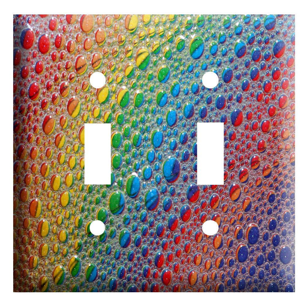Rainbow water bubble Decorative Plastic Light Switch Cover | Etsy