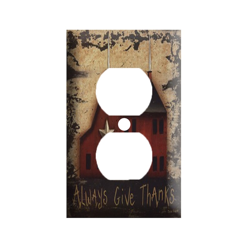 Farm Barn Star, Primitive Americana Design | Decorative Light Switch ...