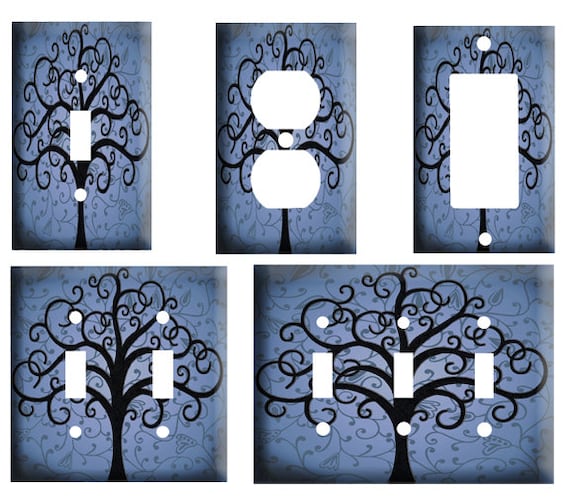 Tree of Life Vines in Blue Design Decorative Plastic Light - Etsy