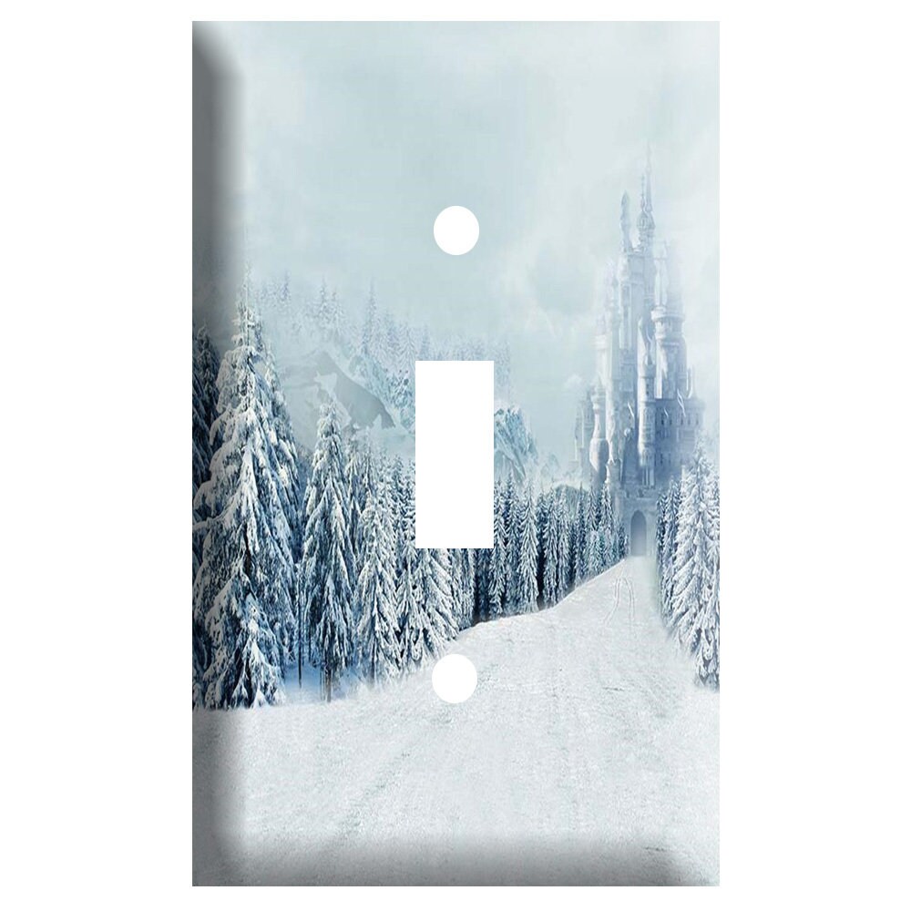 Snow Castle, Decorative Light Switch Cover Plate, Single Toggle, Duplex ...