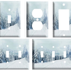 Snow Castle, Decorative Light Switch Cover Plate, Single Toggle, Duplex ...