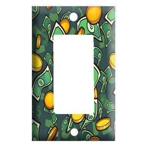 Digital Cartoon Money Design, Decorative Plastic Light Switch Cover ...