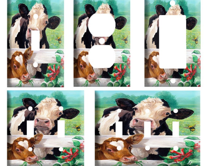 Cow and Calf Steer Light Switch Plate Cover - Etsy