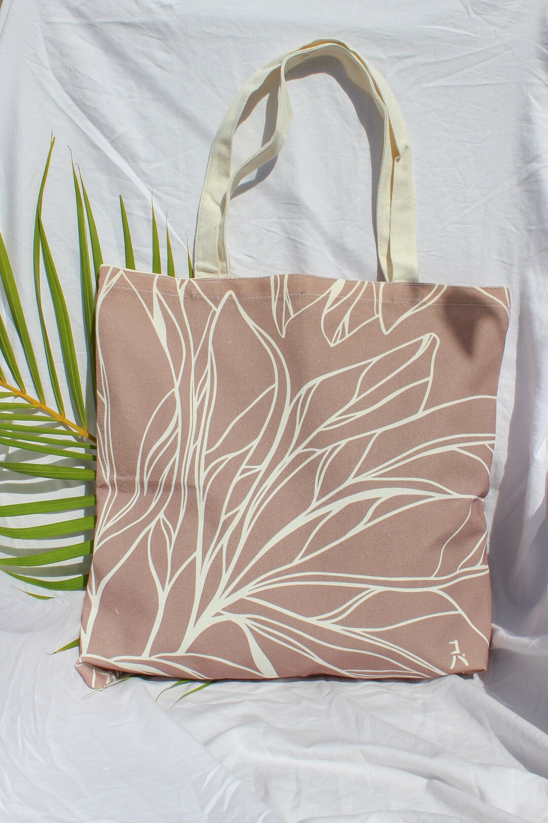 Mocha Leaves Tote Bag - Etsy