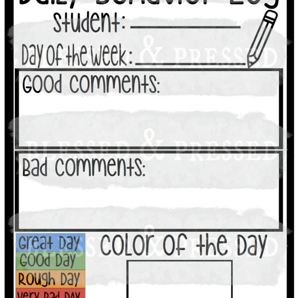 Behavior Chart Preschool - Etsy