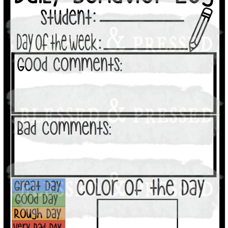 Behavior Chart Preschool - Etsy