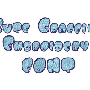 CUTE GRAFFITI LETTERING Embroidery Font Set (2in - 3in - 4in - 5in ...