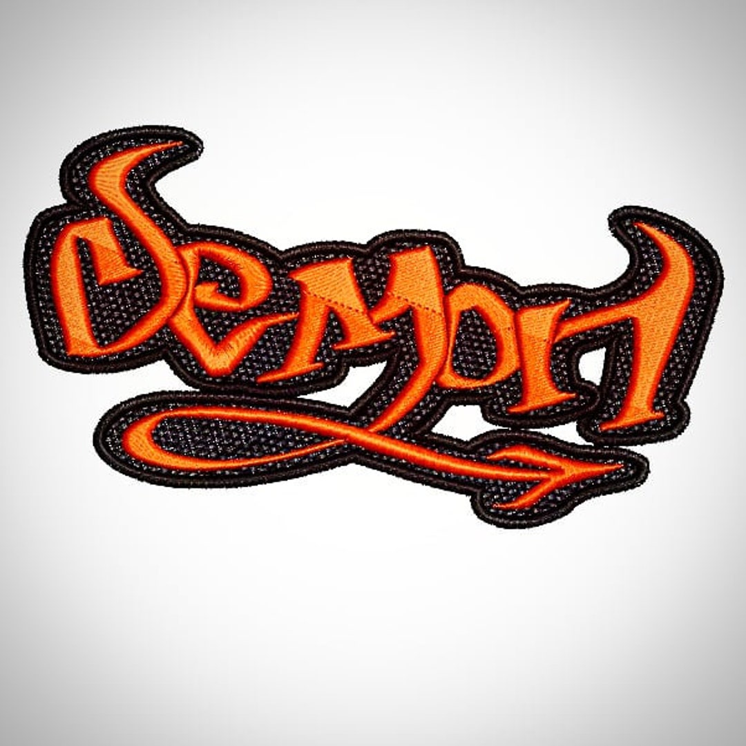 DEMON GRAFFITI Embroidery Design small/medium/large Sizes - Etsy