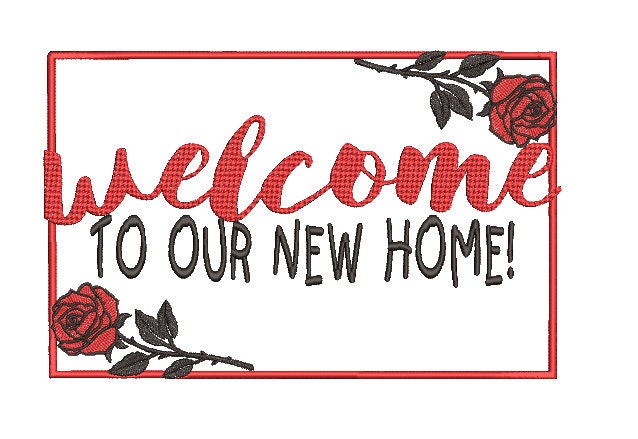 OUR NEW HOME Embroidery Design medium/large Sizes Embroidery - Etsy
