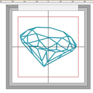 DIAMOND EMBROIDERY DESIGN - (small/large Sizes) Embroidery Pattern ...