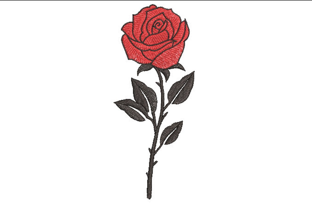 ROSE Embroidery Design (small/medium/large/extra-large Sizes ...