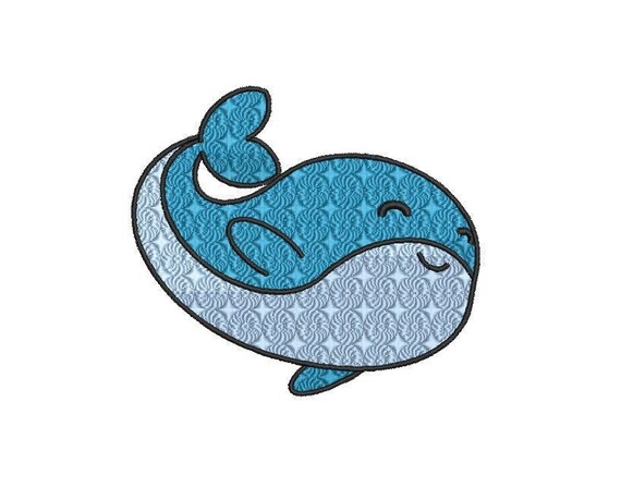 BABY WHALE 2 Embroidery Design small/medium/large Sizes | Etsy