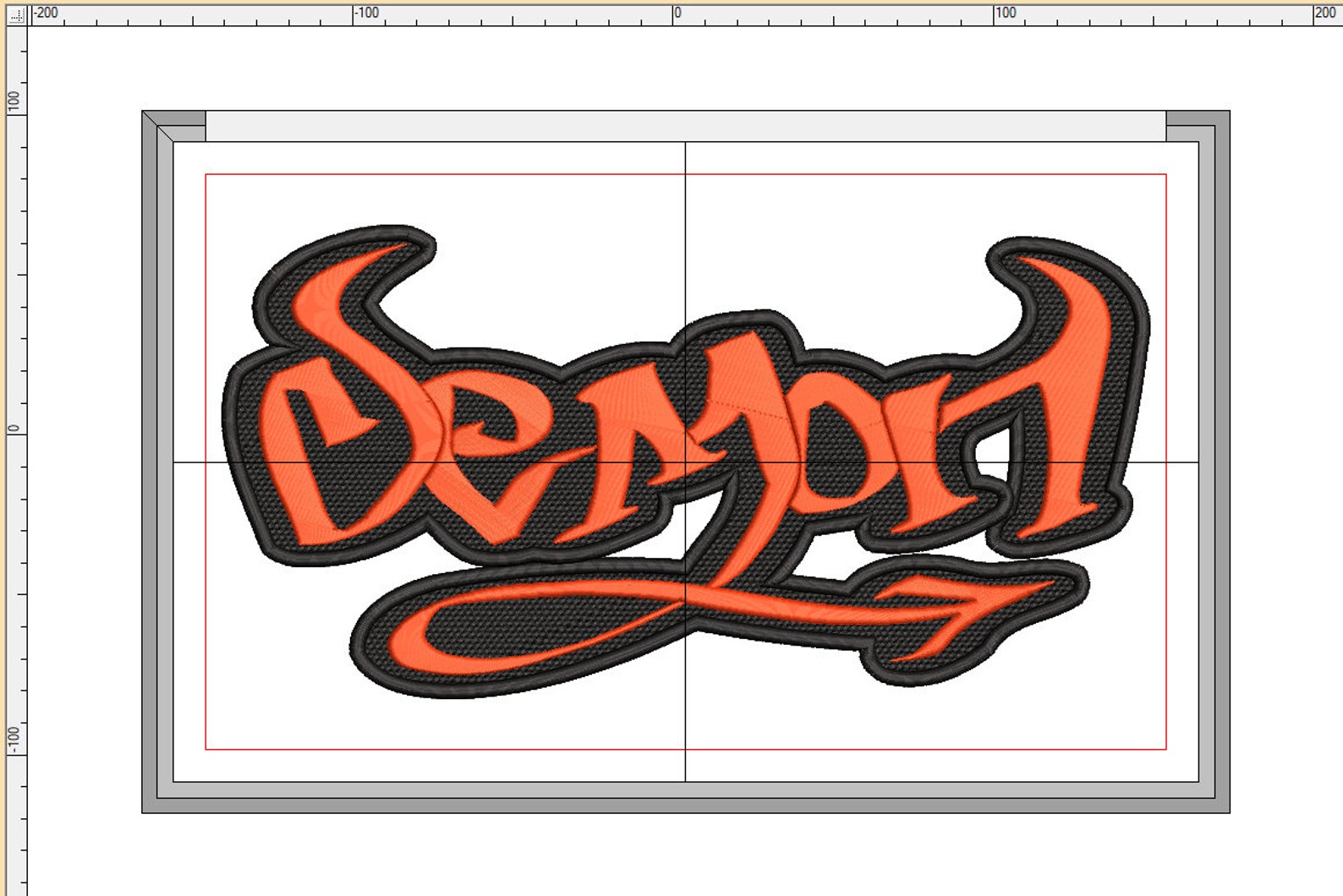 DEMON GRAFFITI Embroidery Design Small/Medium/large sizes | Etsy