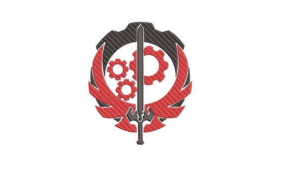 BROTHERHOOD OF STEEL Emblem Fallout Embroidery Design | Etsy
