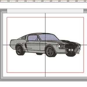 1967 SHELBY MUSTANG Embroidery Design (small/medium/large Sizes ...