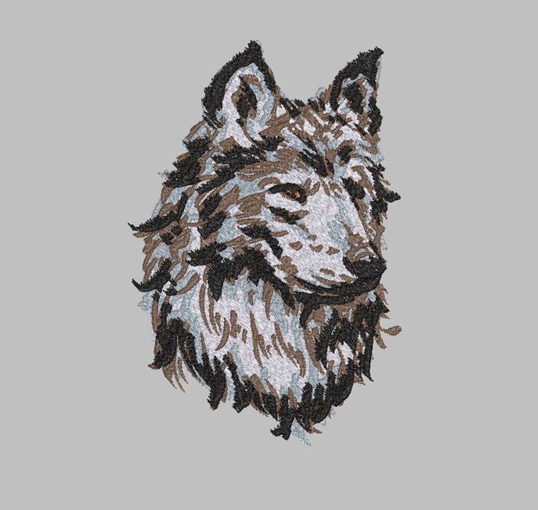 WOLFS HEAD Embroidery Design - Machine Embroidery - Instant Download - Etsy