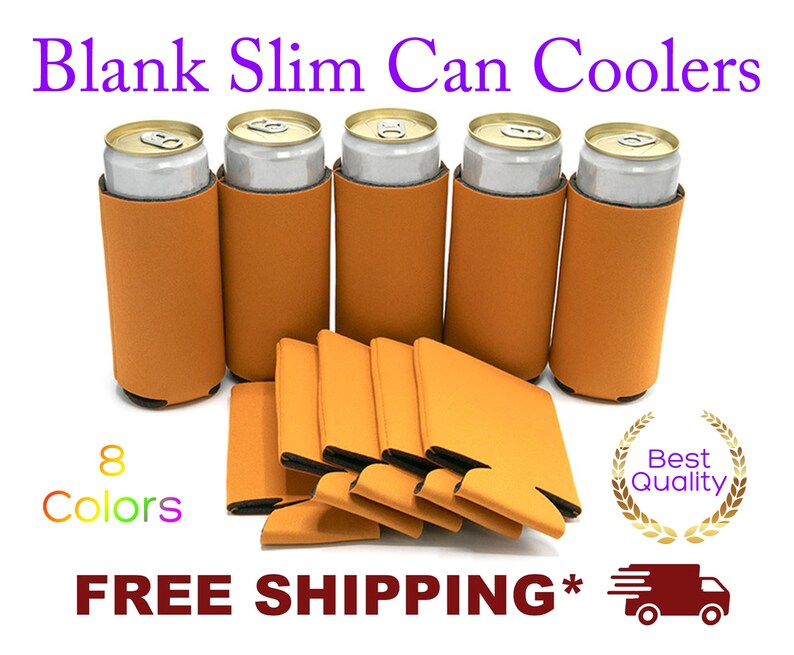 Slim Red Foam Can Cooler Blank Can Cooler Can Coolers for - Etsy