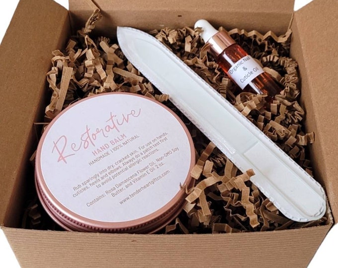 HAND AND NAIL Care Gift Set - Mini Spa Gift Box- Mother's Day Gift ...