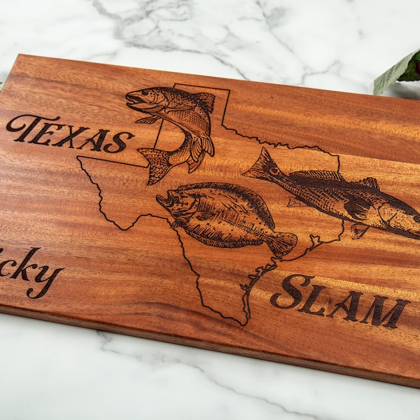Fishing Cutting Board Svg - Etsy
