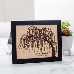 Personalized Engraved Willow Tree Picture Frame, Personalized Wedding ...