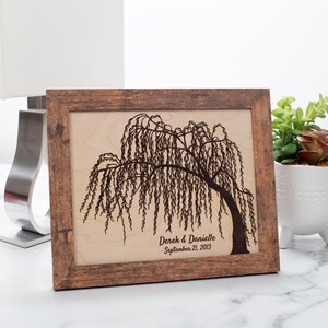 Personalized Engraved Willow Tree Picture Frame, Personalized Wedding ...