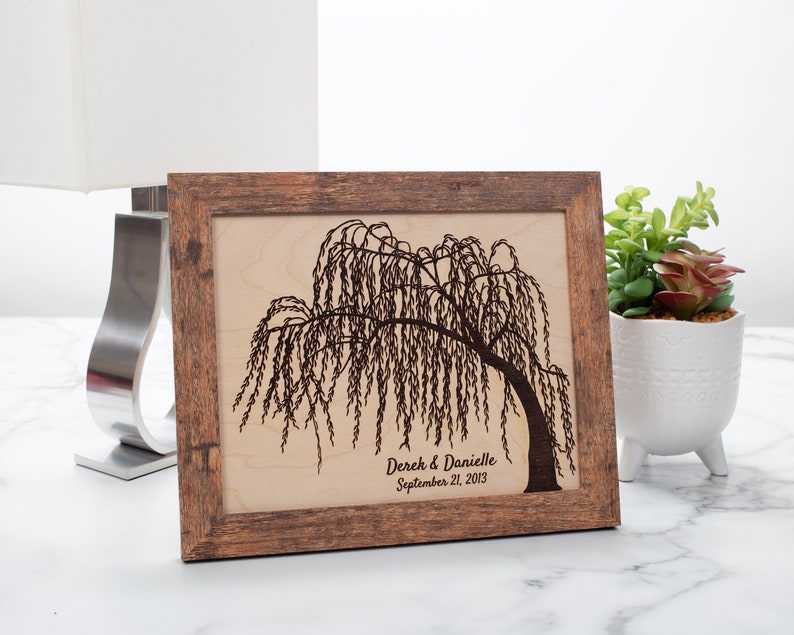 Personalized Engraved Willow Tree Picture Frame Personalized - Etsy